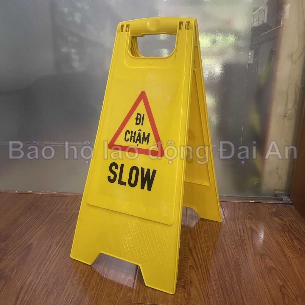 Slow Walking warning sign - Compact A-shaped Slow | Shopee Singapore
