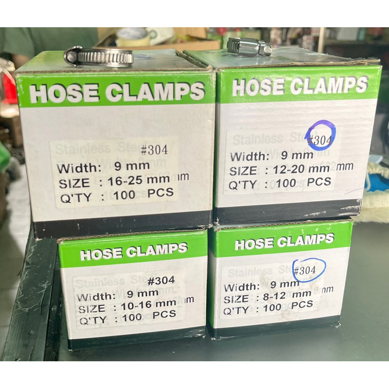 304 stainless steel tightening belt, goat neck, straps from 12mm-25mm ...