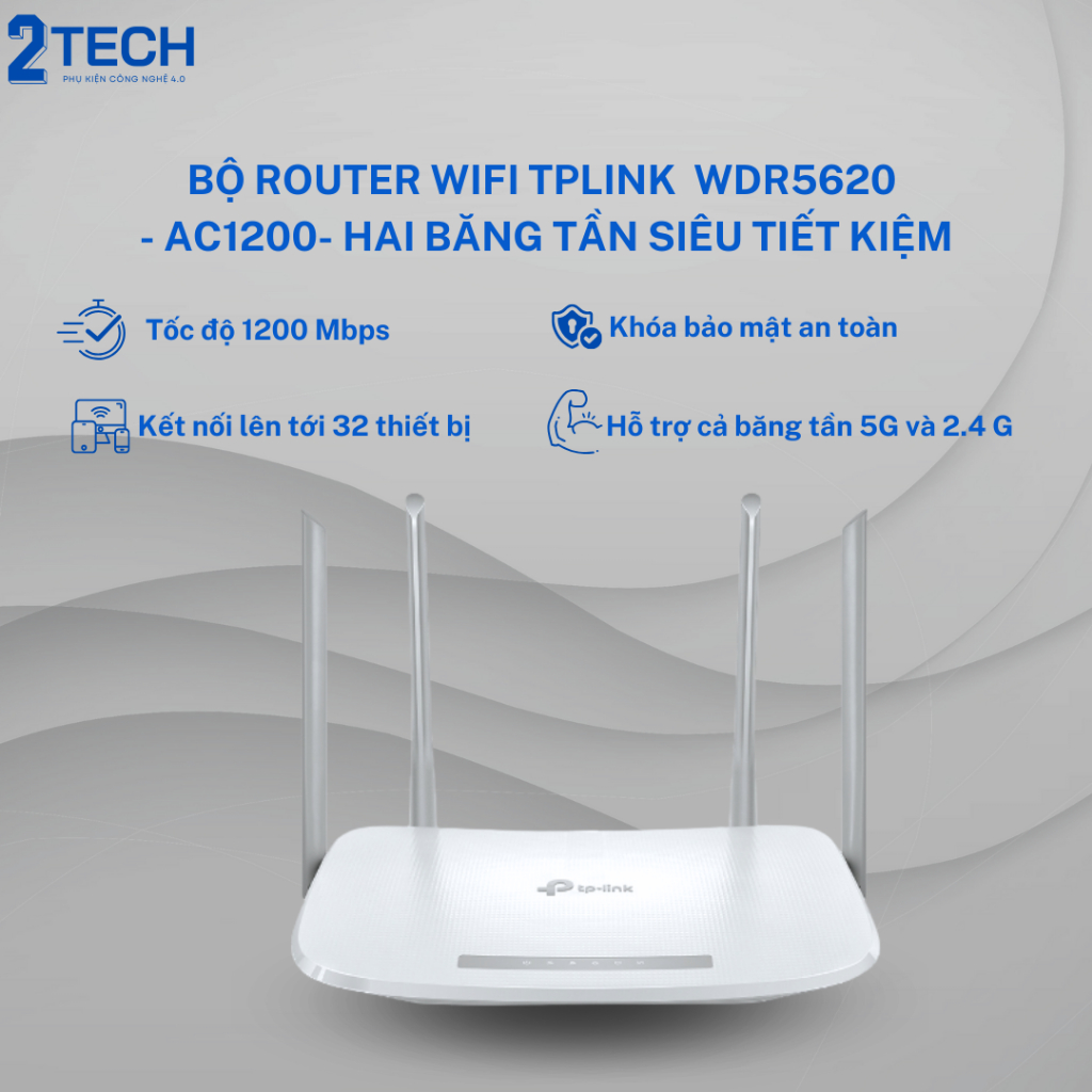 Tplink WDR5620 Wifi Router - AC1200- Dual-band 2.4G and 5G high speed ...