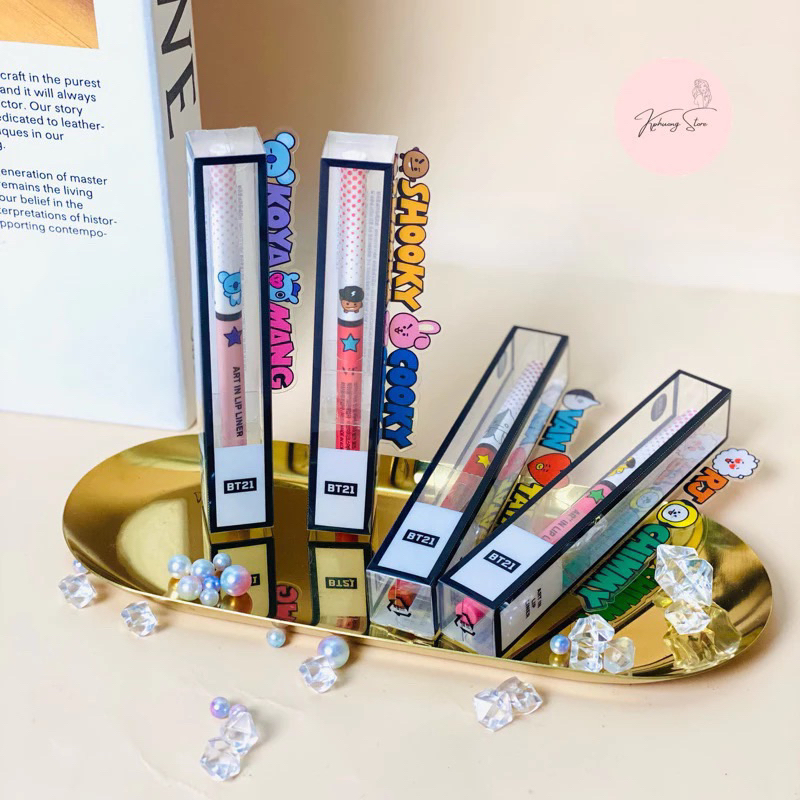 Vt x BT21 Art In Lip Liner is super beautiful, super lovely, super long lasting | Shopee Singapore