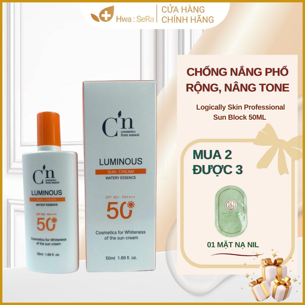C’n Luminous Korean Comprehensive Skin Protection Tone-Up Sunscreen SPF ...