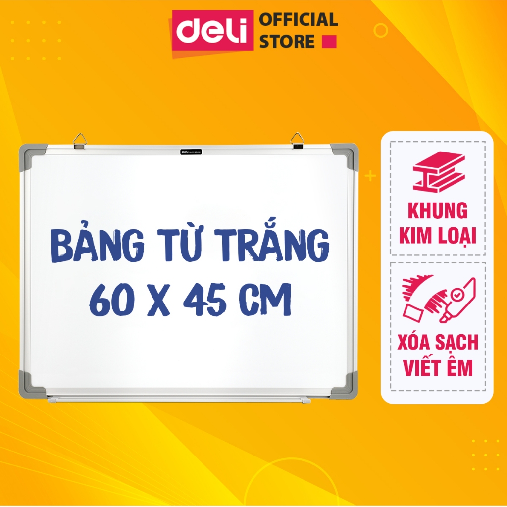 Deli White Magnetic Board Size 60x45cm Magnetic Mica Board White Fooc ...