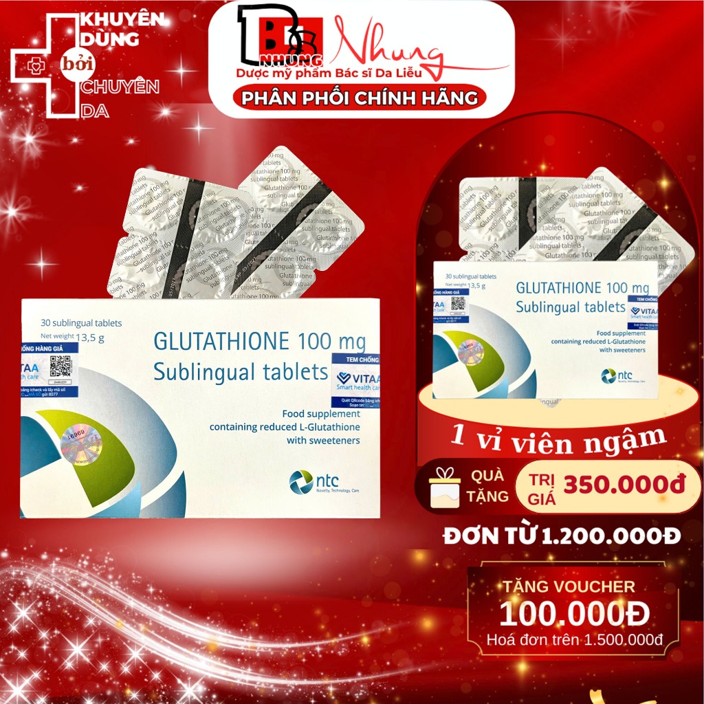 Glutathione Skin Whitening Lozenges 100mg Imported from Italy - Full ...