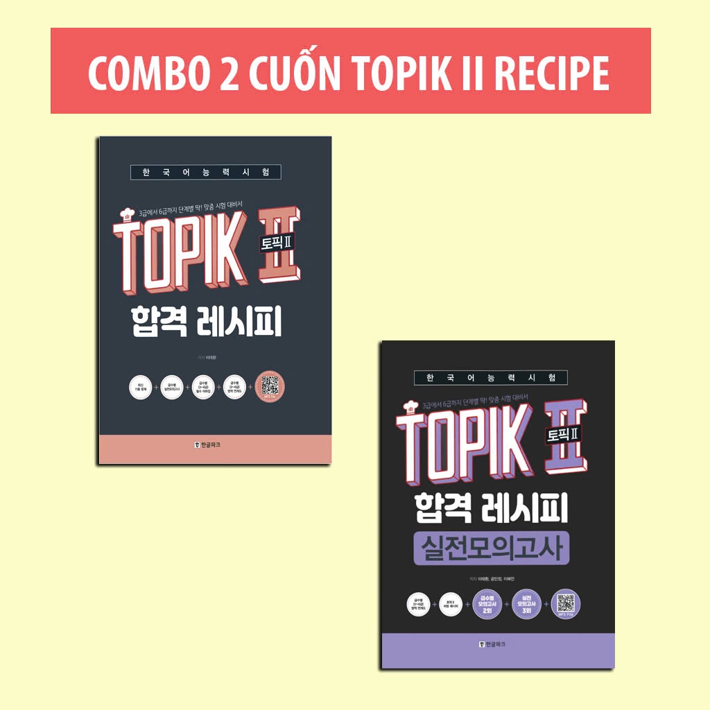 Book - Topik Recipe Korean Textbook Combo 합 레시피 | Shopee Singapore
