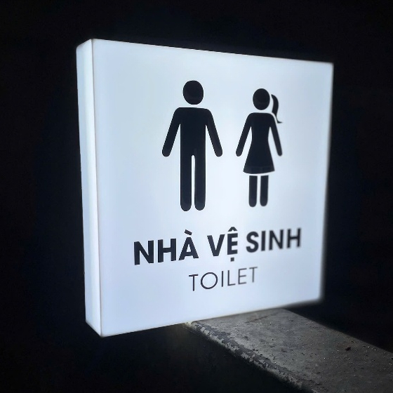 WC toilet signage with Led light. | Shopee Singapore