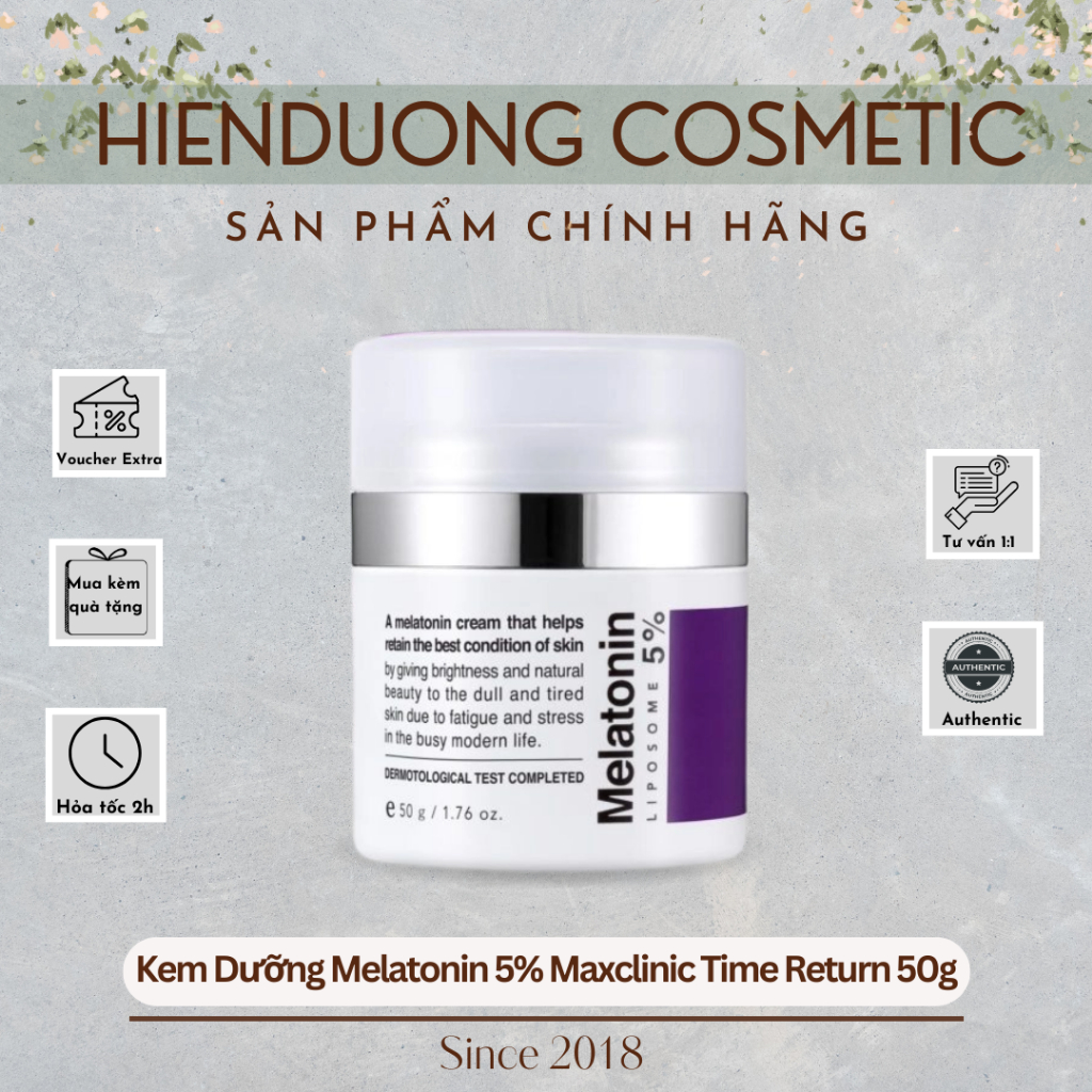 Maxclinic Time Return Melatonin 5% Skin Brightening Cream to Reduce ...