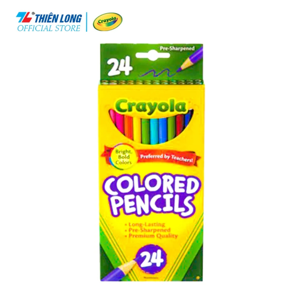 Crayola Colored Pencils 12-color pencil set | Shopee Singapore