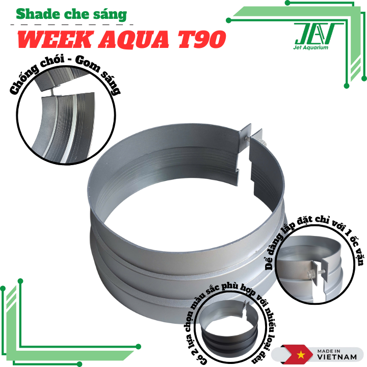 [New Model 2025] Shade JetA Light Shade for Week Aqua T90 -T90 Pro Lamp ...