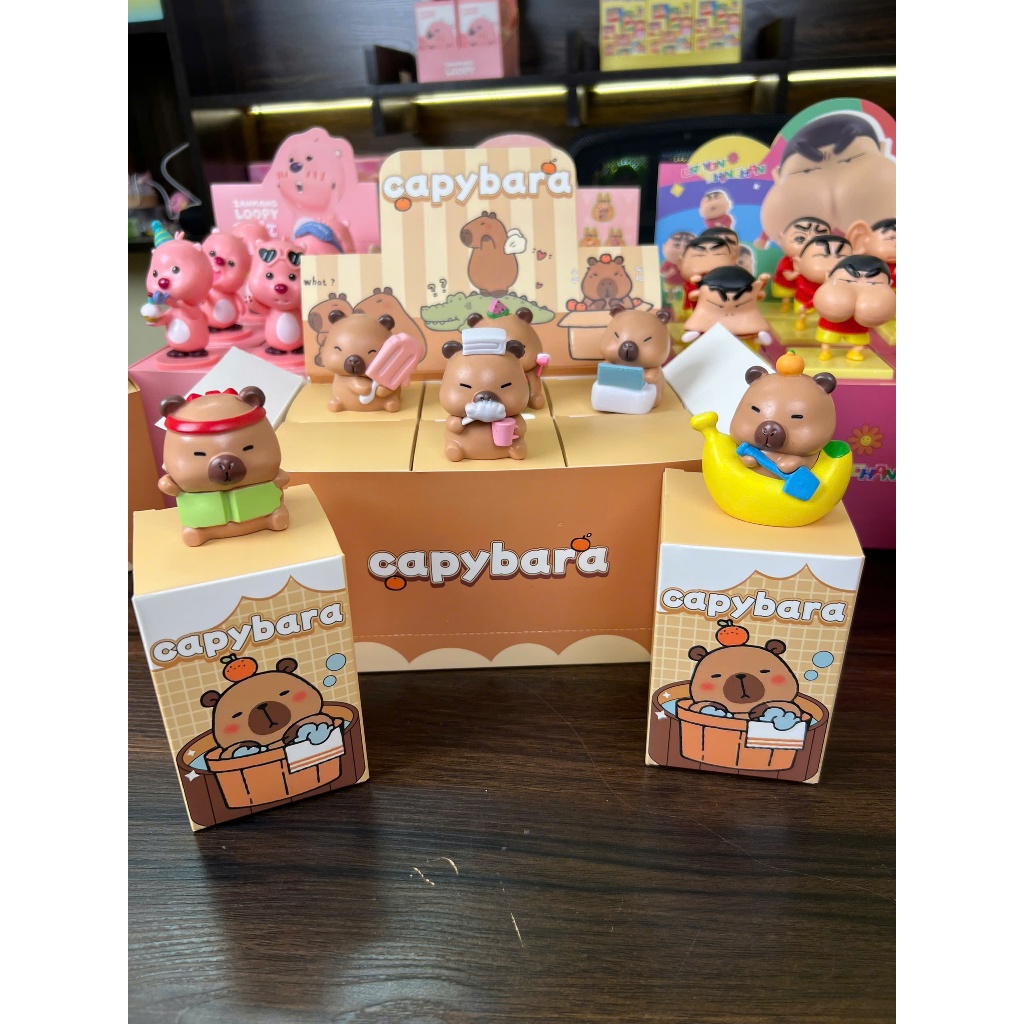 (Watermelon Capybara) Blindbox blind box, complete set of Capybara ...