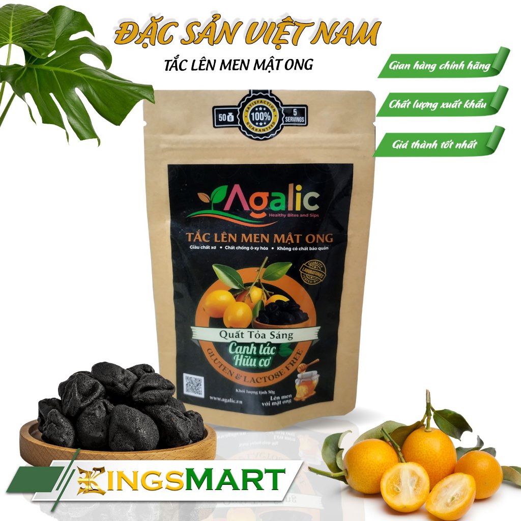 Honey fermented black kumquat peel - AGALIC brand - reduces cough and ...