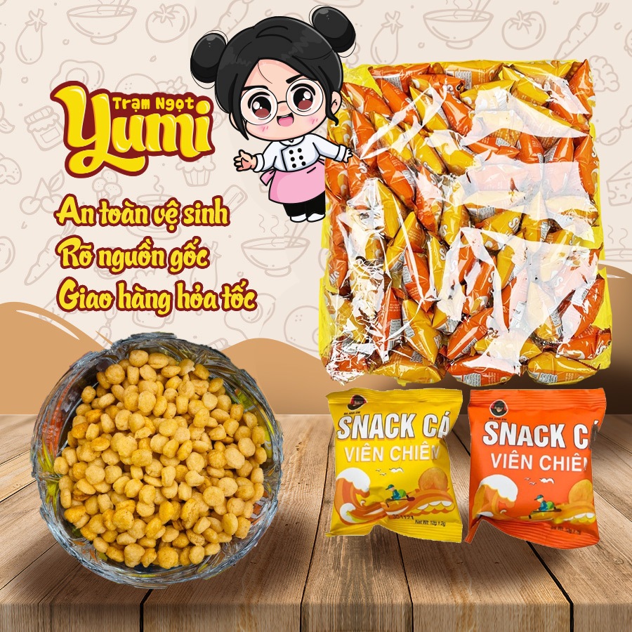 Fried fish Snack, 60-pack Haidilao genuine Minh Chau Food, crispy and ...