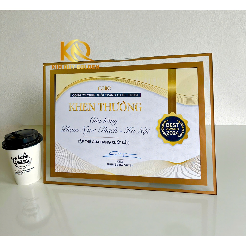 Frame of certificate of merit for table and wall hanging made of ...