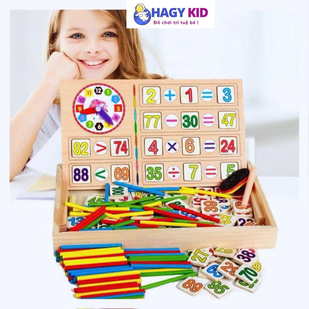 Math Set of 100 Counting Sticks and Counting for Hagykid Children to ...