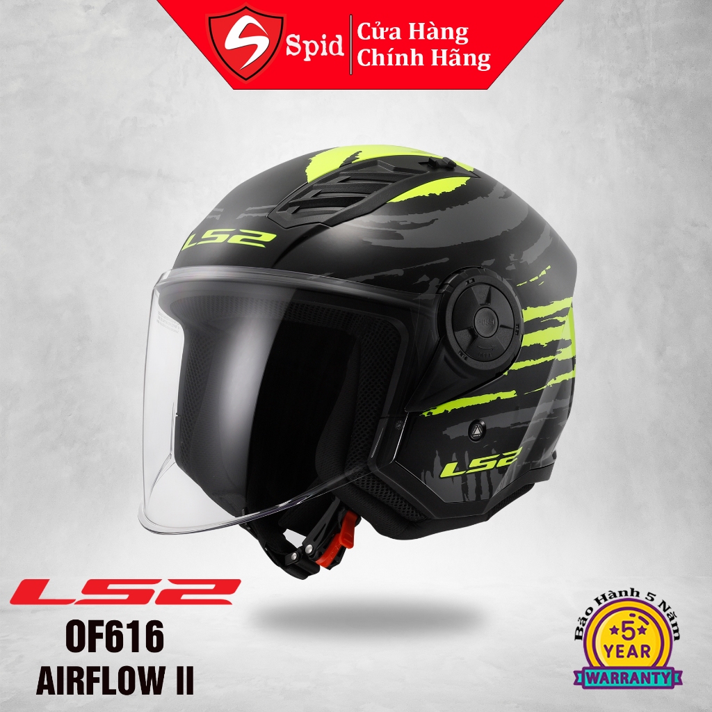 New [Genuine] 3/4 Helmet LS2 OF616 Airflow II ECE22.06 (Stamp Color ...