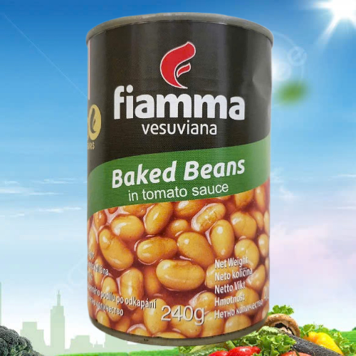FIAMMA ++ 400g Can ++ Beans In Tomato Sauce / Italy / VESUVIANA Baked ...