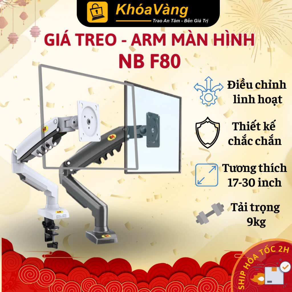 Mounting bracket - NB F80 monitor Arm for monitors from 17-30 Inches ...