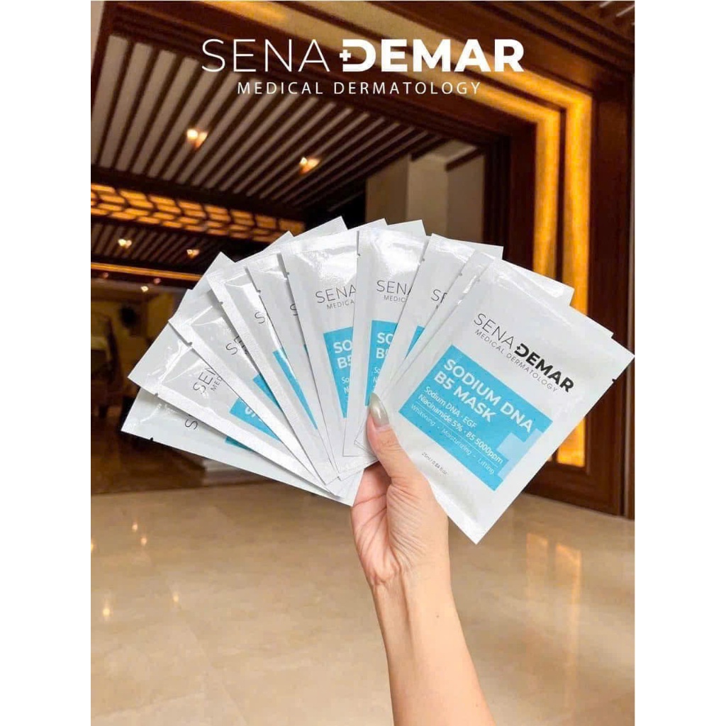 Senademar Stem cell skin recovery mask 25ml/piece (pack of 10 pieces ...