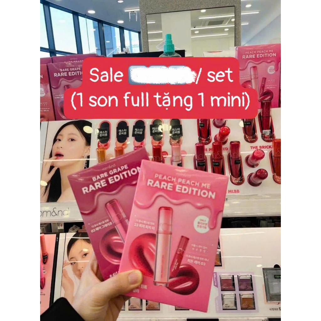 Romand Rare Edition Lip Gloss Tint Set (1 full + 1 mini) | Shopee Singapore