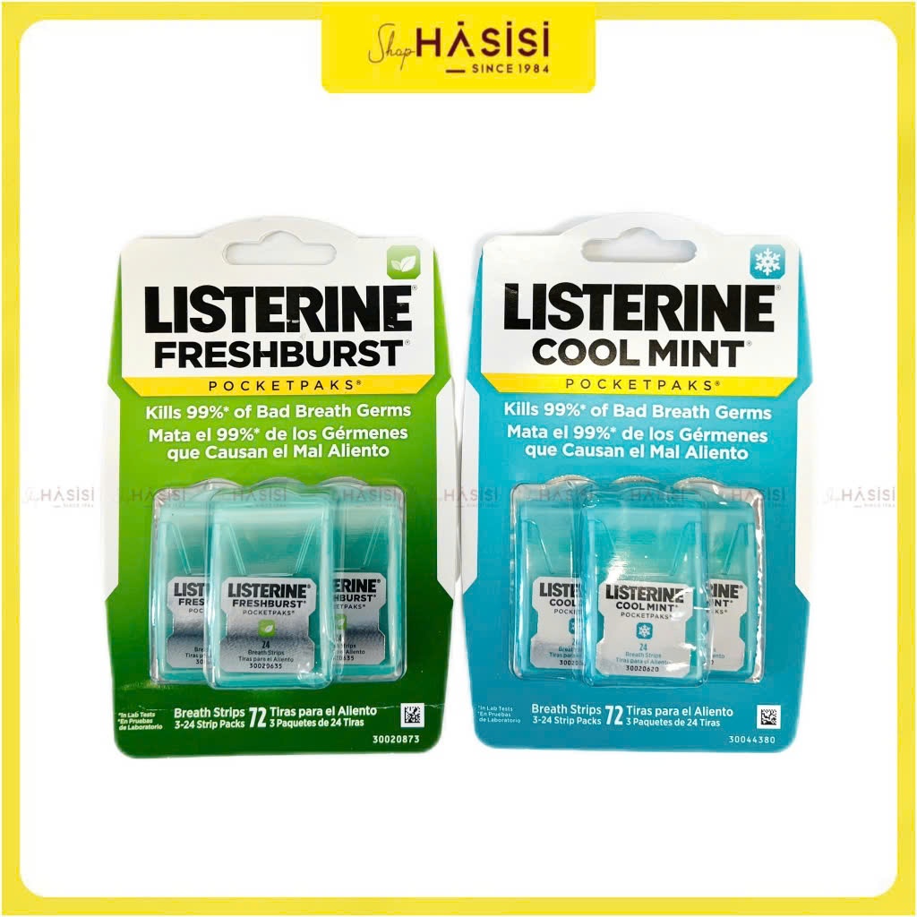 LISTERINE Freshburst Pocketpaks Breath Strips | Shopee Singapore