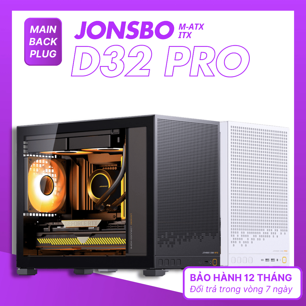 Pc Main Case M-ATX Back Plug Jonsbo D32 STD D32 PRO Mini Tower Mesh ...