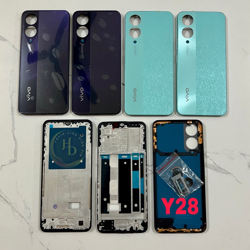 Genuine Vivo Y28 (5G) case (available with sim tray and orange glass ...