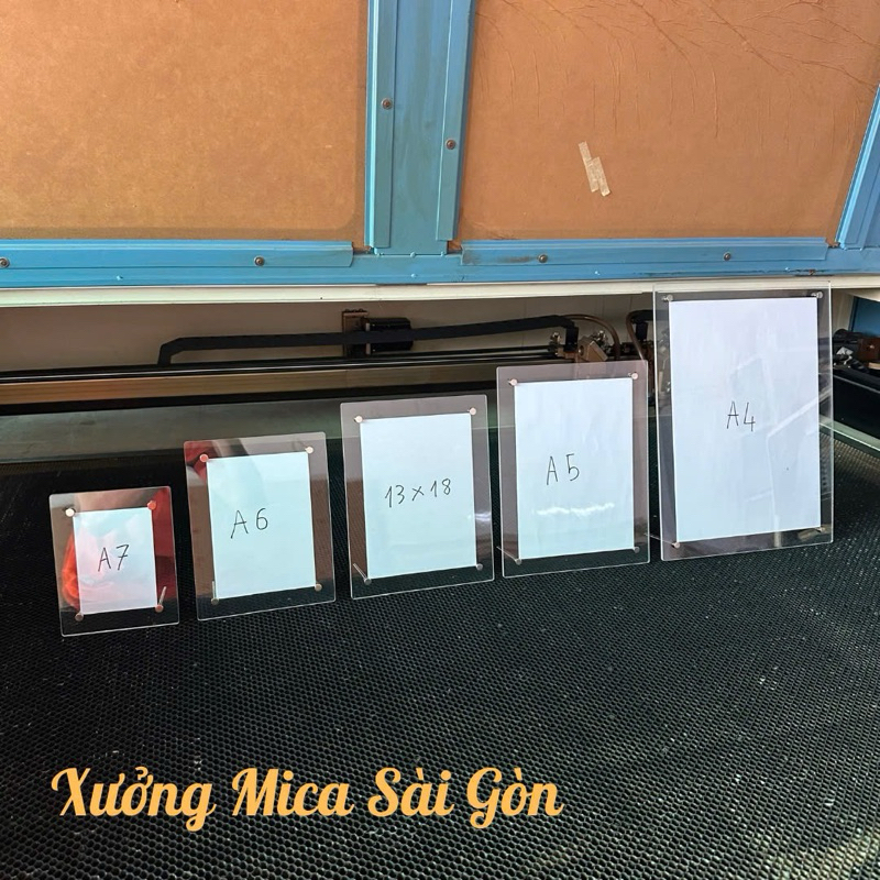 Decorative tabletop mica photo frame - Many sizes | Shopee Singapore