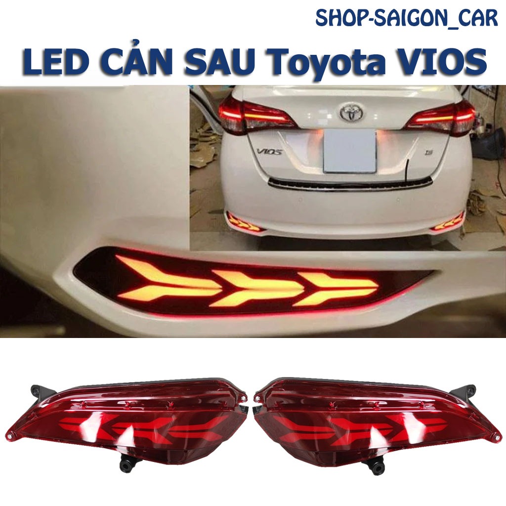LED Rear Fog Lights, Light Panels for Toyota VIOS 2018 -2020 2021 2022 ...