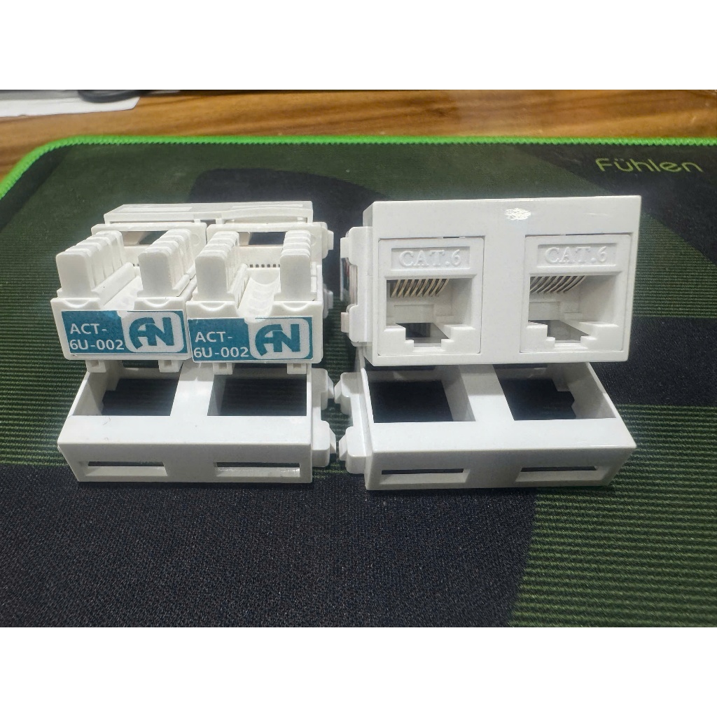 2-port RJ45 CAT6 CAT6 T568A/8 LAN Ethernet Adapter for Computer ...