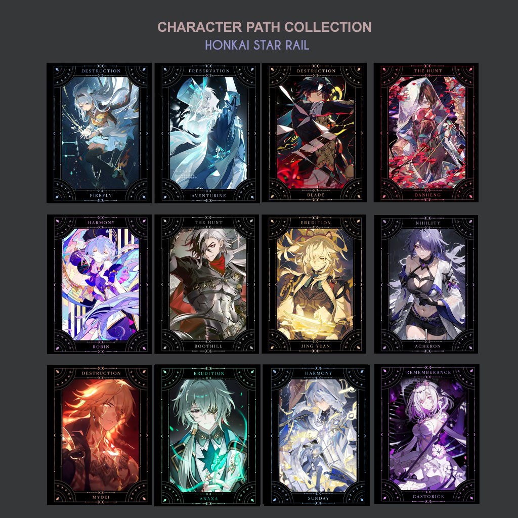 Honkai Star Rail game character destiny Card Aventurine Firefly Robin ...