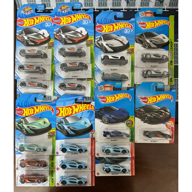 Many types of Hot Wheels basic McLaren P1 model cars | Shopee Singapore