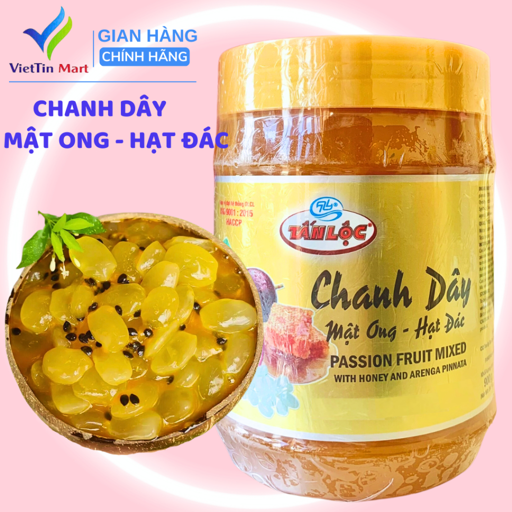 Passion fruit honey Tan Loc Dac seeds jar 900g | Shopee Singapore