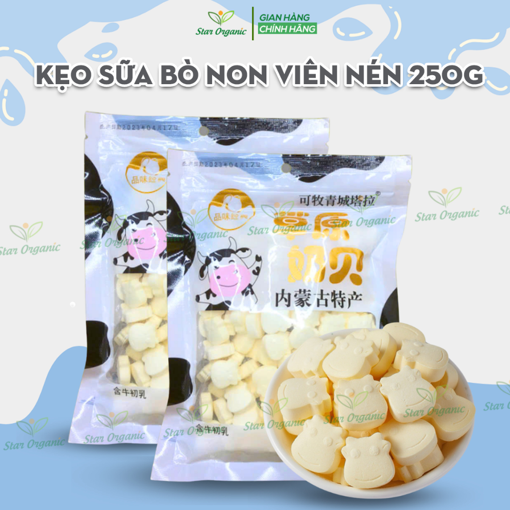 Mongolian Cow's Milk Candy Tablets 250g - Star Organic | Shopee Singapore