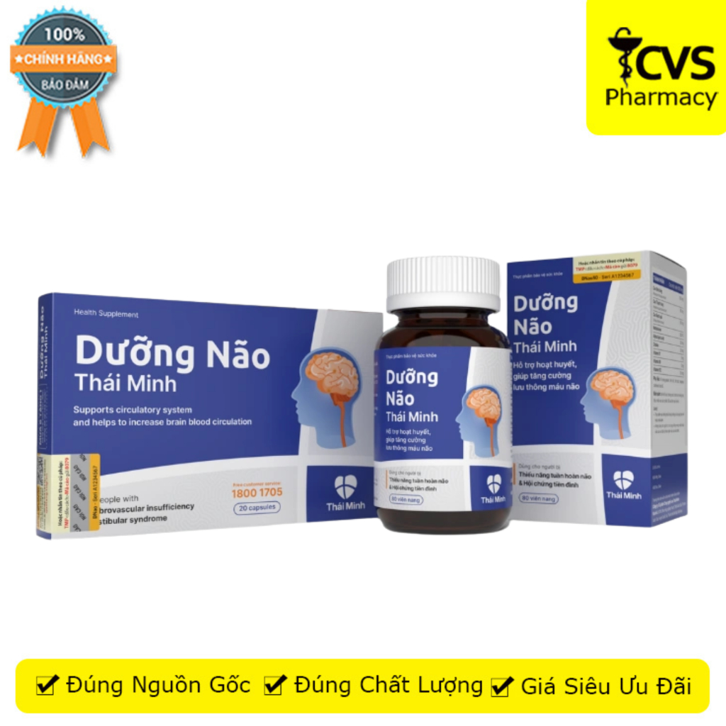 Thai Minh Brain Nourishment - Supports blood circulation, helps ...