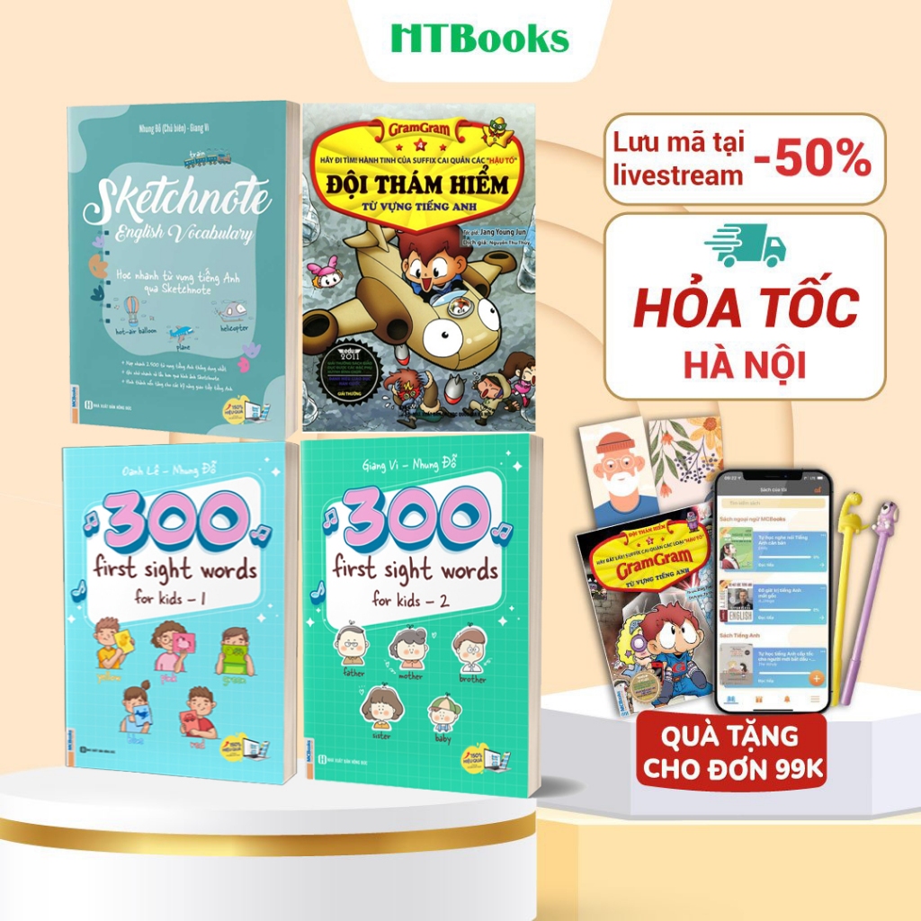 Book - English Vocabulary Learning Book For Sketchnote Children, 300 ...