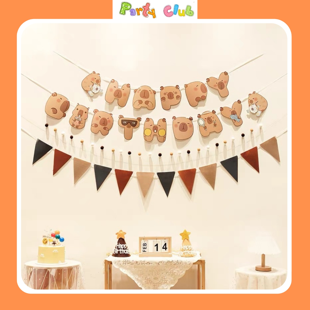 Capybara birthday hanging string decorates baby's birthday | Shopee ...