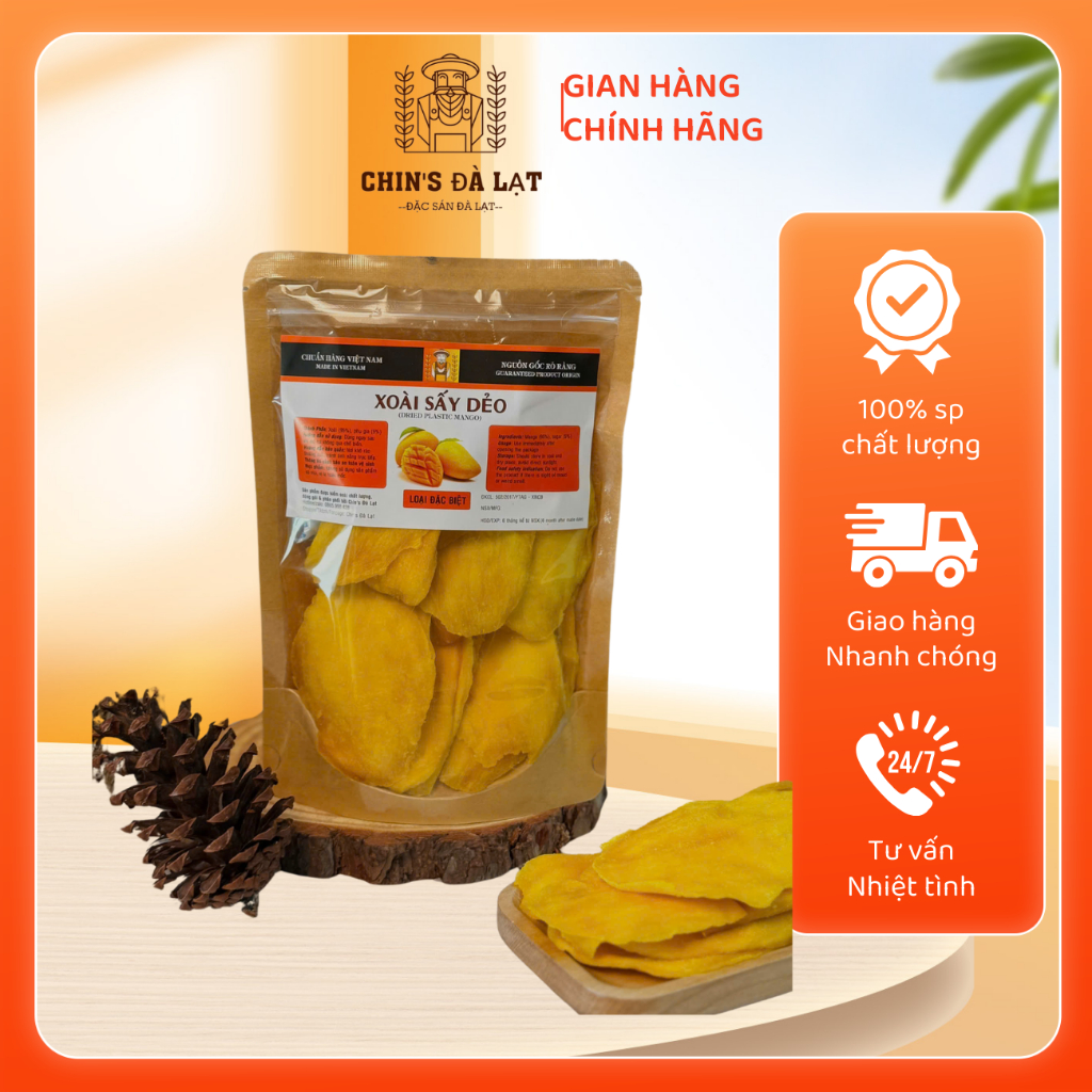 500G SPECIAL DRIED MANGO - CHIN'S DA LAT EXPORT | Shopee Singapore