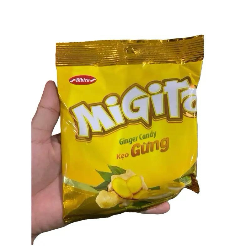 10 packs of Migita Hard Ginger Candy 70gr Bibica (24 tablets) | Shopee Singapore