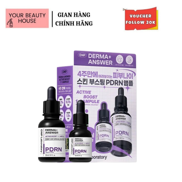 [CNP Laboratory] PDRN Derma Answer Active Boost Ampule - Full Set (30ml ...