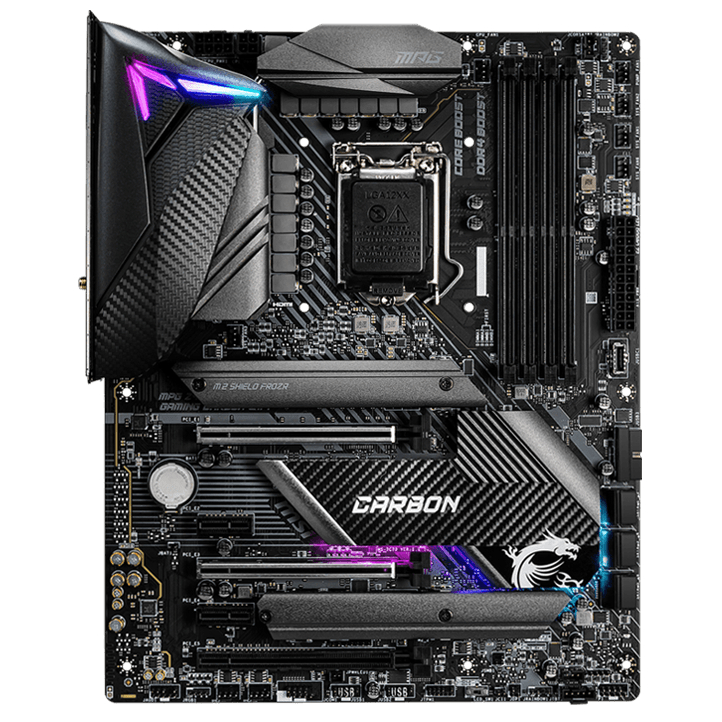 MSI MPG Z490 Gaming Carbon Wifi Mainboard (Chipset Z490/ Socket LGA1200 ...