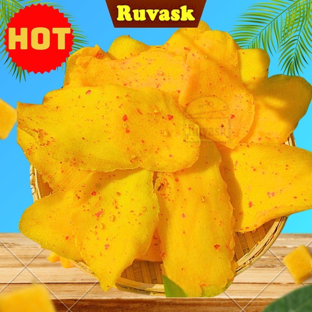 Dried Mango with Salt and Chili WHOLE PIECE Sour, Spicy, Sweet and ...