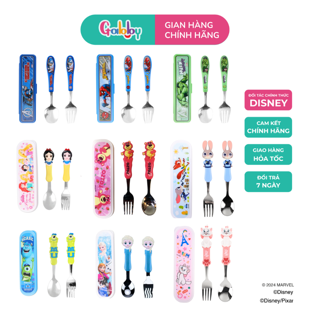 Stainless Steel Spoon, Spoon, Fork Set with Spiderman,Captain,Hulk ...