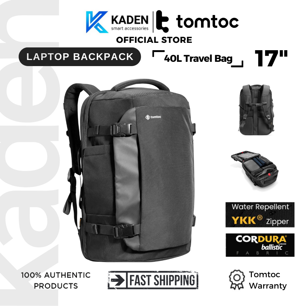 Tomtoc T66M1D1 Travel Backpack 40L - Genuine Product | Shopee Singapore