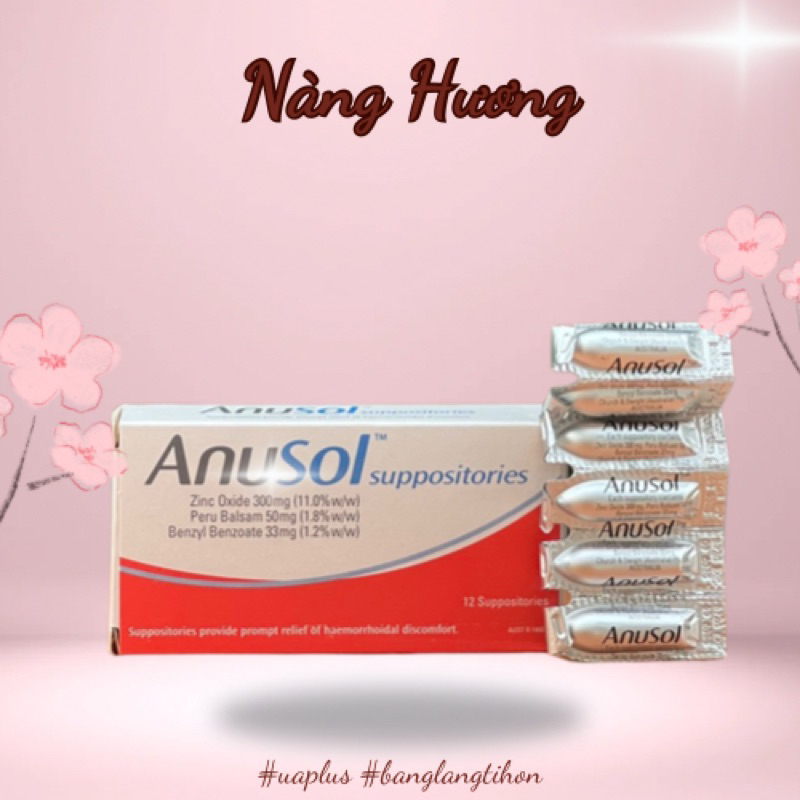 Anusol Suppositories hemorrhoid Suppositories 12 tablets from Australia ...