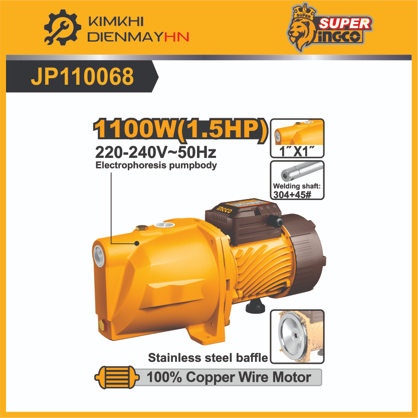 INGCO JP 1100w (1.5hp) pig pump110068, INGCO JP07508 750W pig pump ...