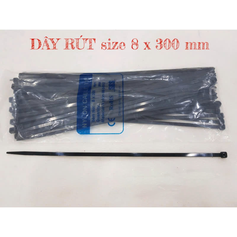 Black plastic drawstring 8 x 300mm (1 pack) | Shopee Singapore