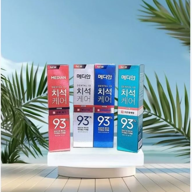 MEDIAN DENTAL IQ 93% Korean whitening toothpaste 120g shiny | Shopee ...