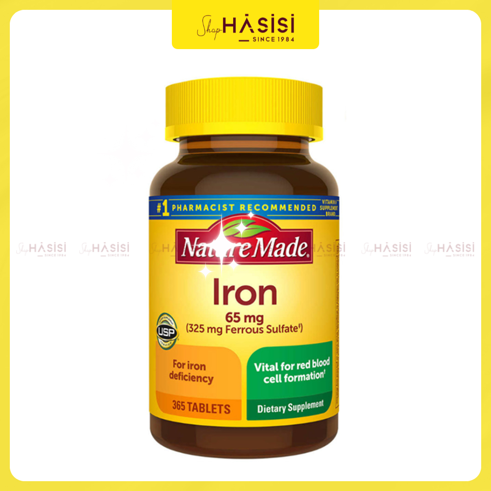 Iron Supplement Pills 65mg 365 Tablets (1 Tablet/Day) | Shopee Singapore
