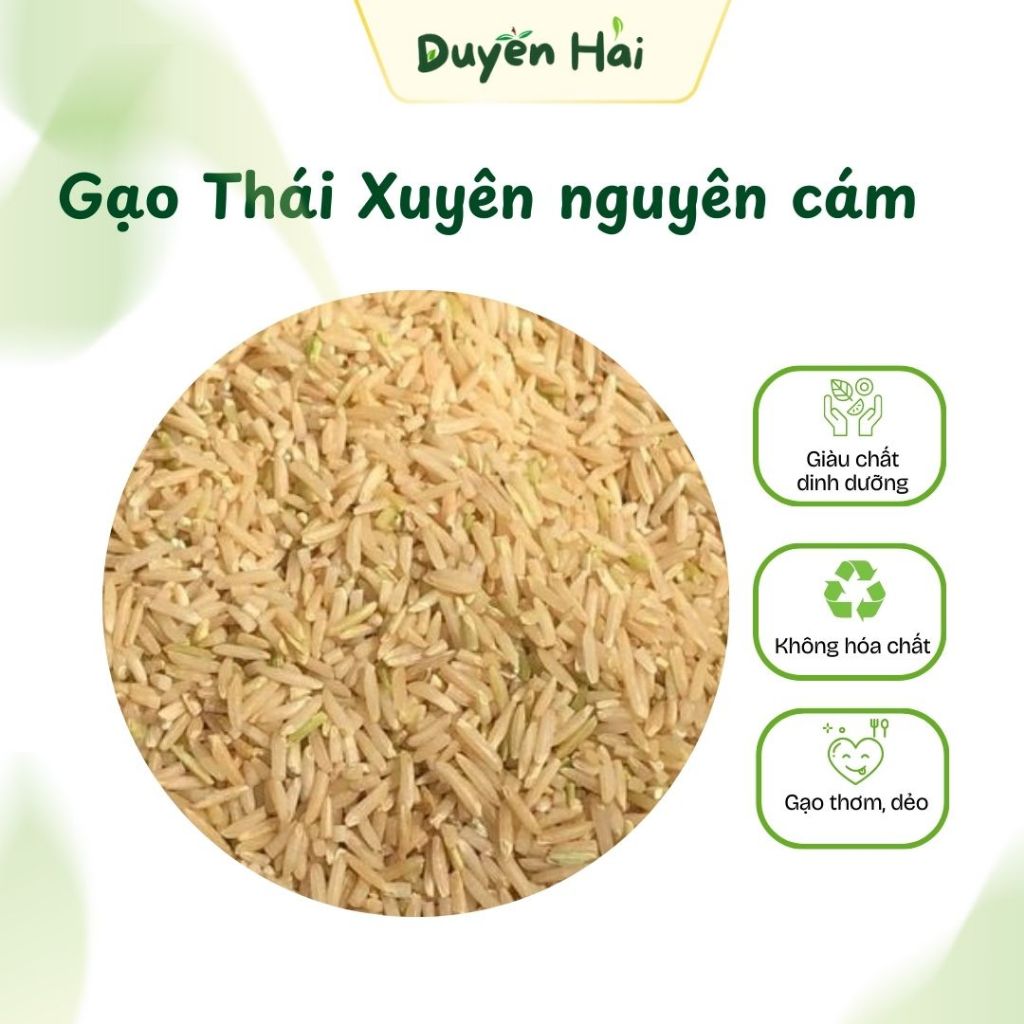 1Kg Whole Grain Milled Rice and Nutrients (Thai Xuyen Rice is fragrant ...
