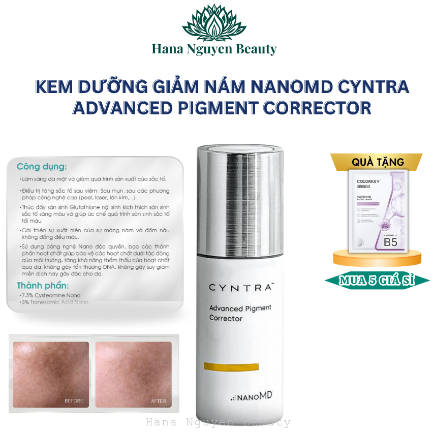 [Company] Reducing lotion SlingshotM, dark Pigment NanoMD Cyntra ...