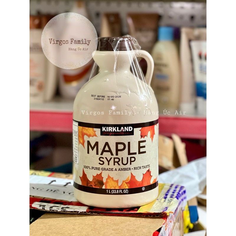 T5 Kirkland Signature Maple Syrup 1 Liter bottle (date May 2026 ...